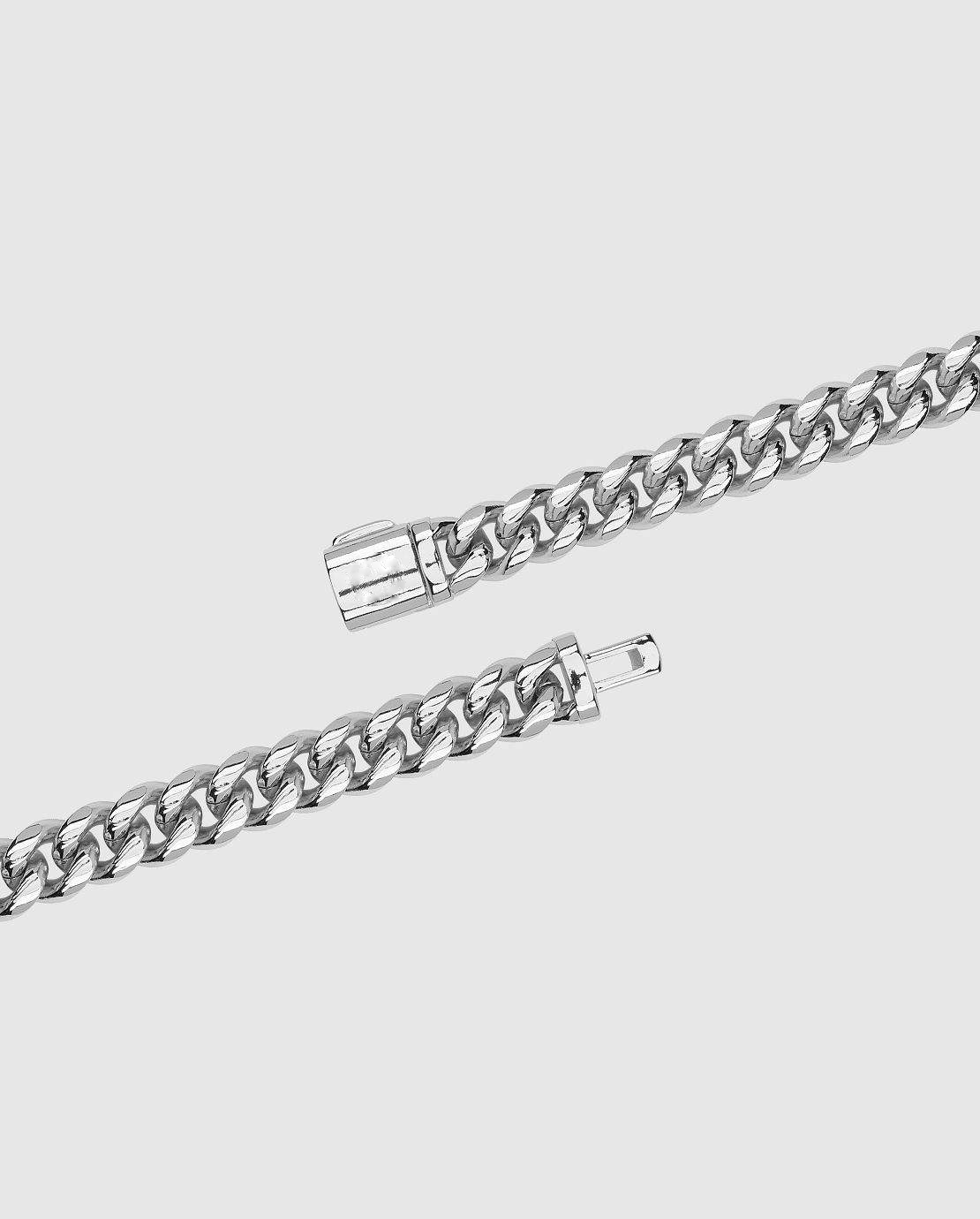 12mm Miami Cuban Chain + Bracelet Bundle - White Gold – Zotic