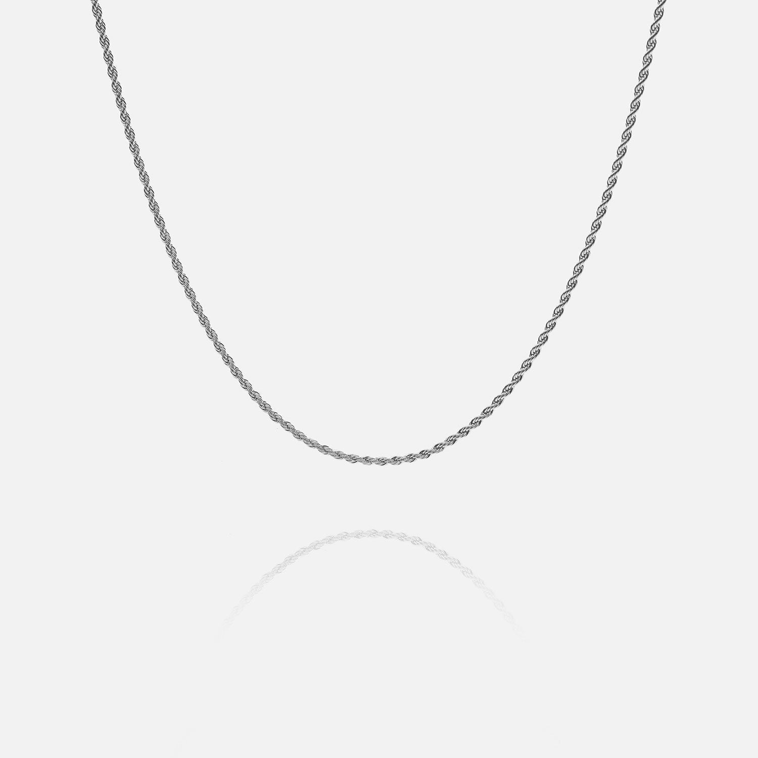 2.5MM Rope Chain - White Gold – Zotic