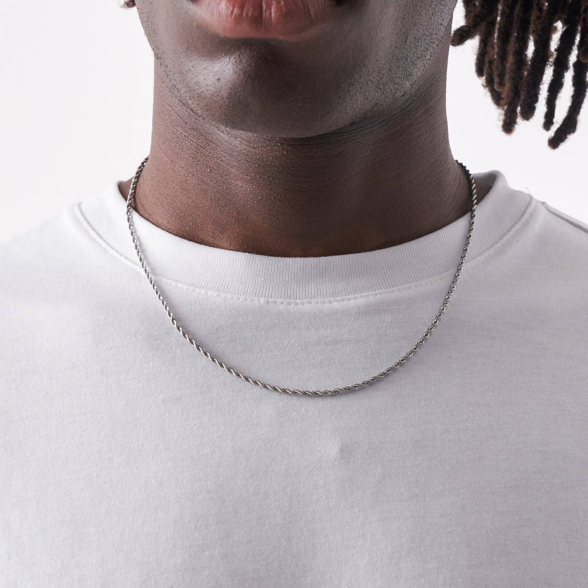 2.5MM Rope Chain - White Gold – Zotic