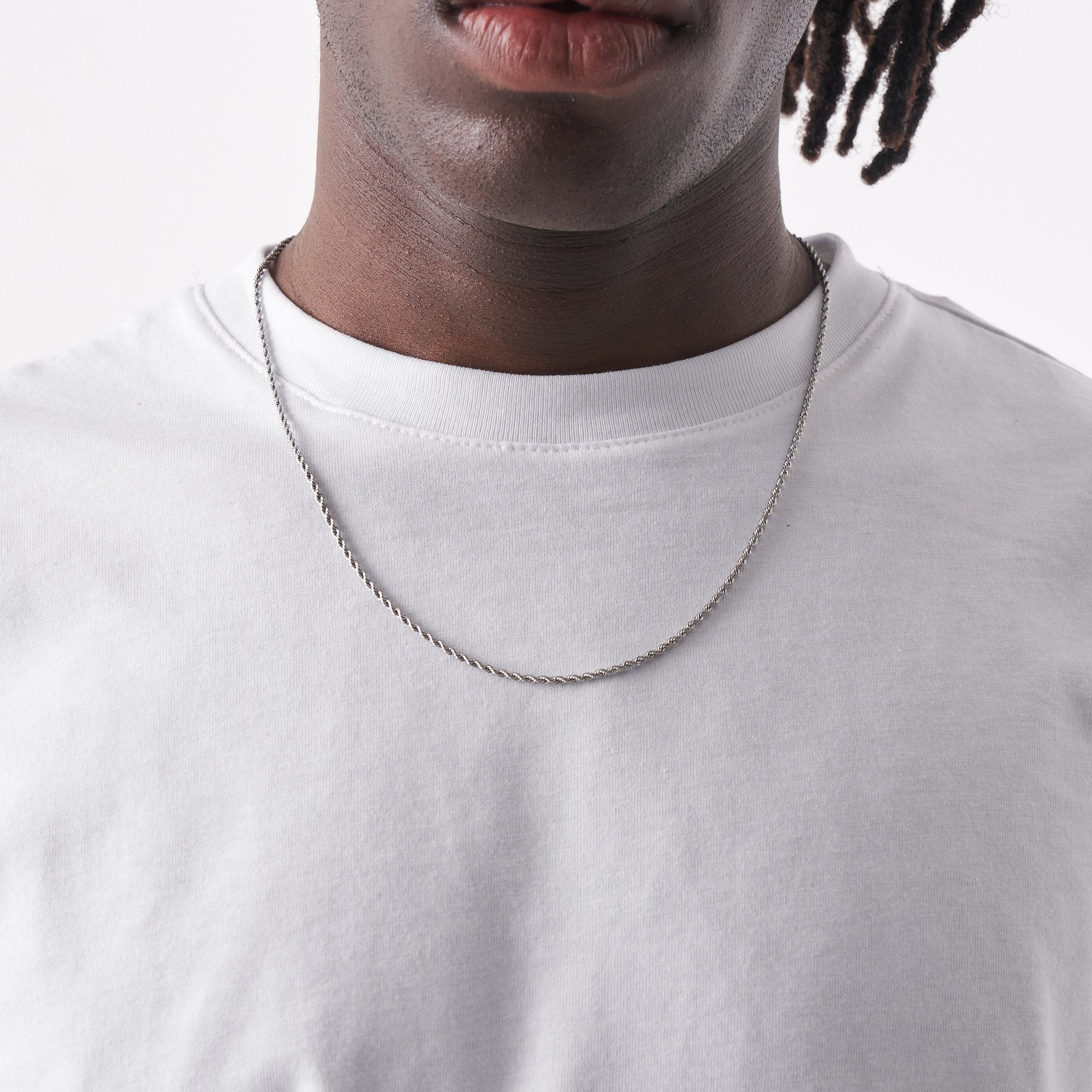 ROPE CHAIN 3MM - White Gold – Zotic