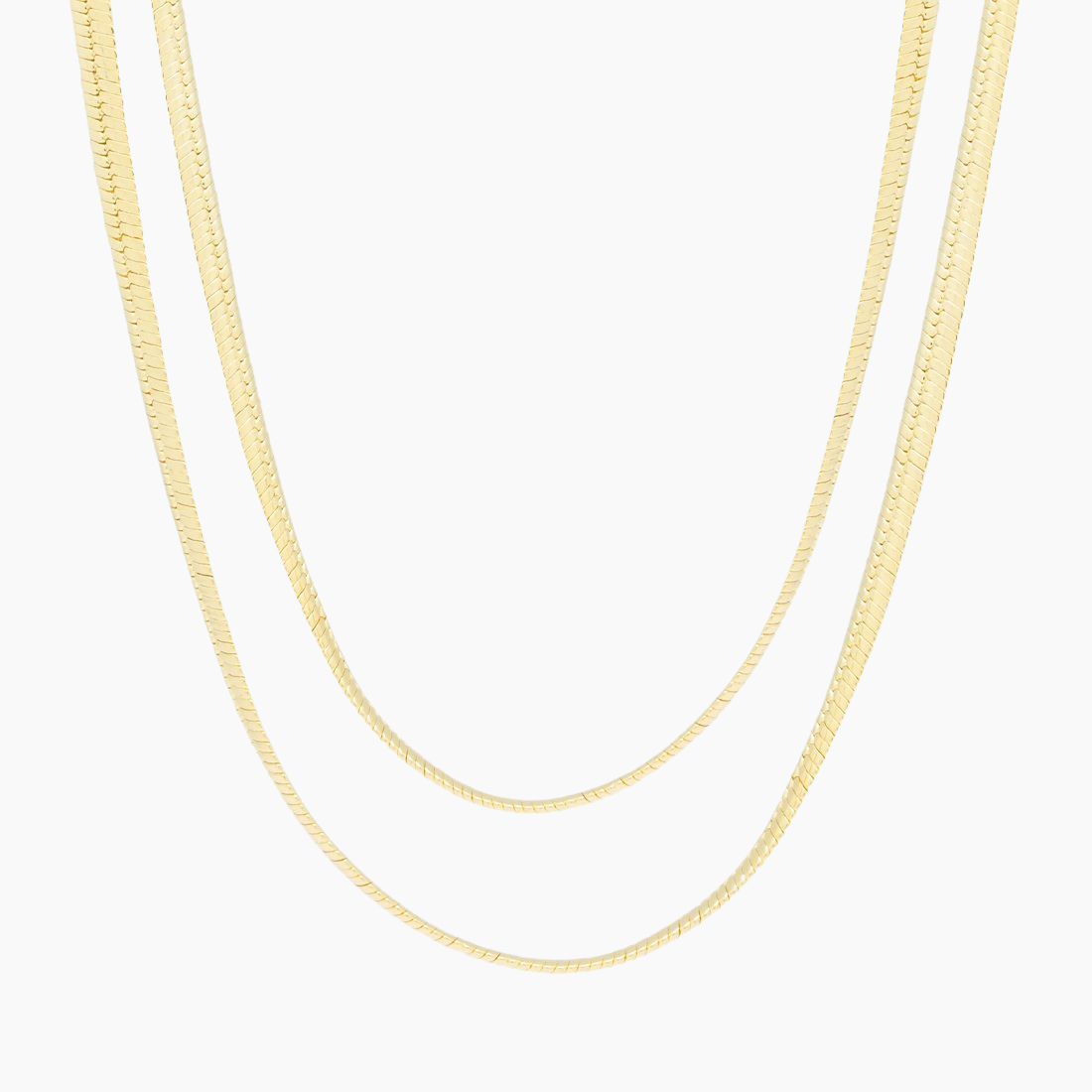 5mm Thick Herringbone Chain Set - Gold – Zotic