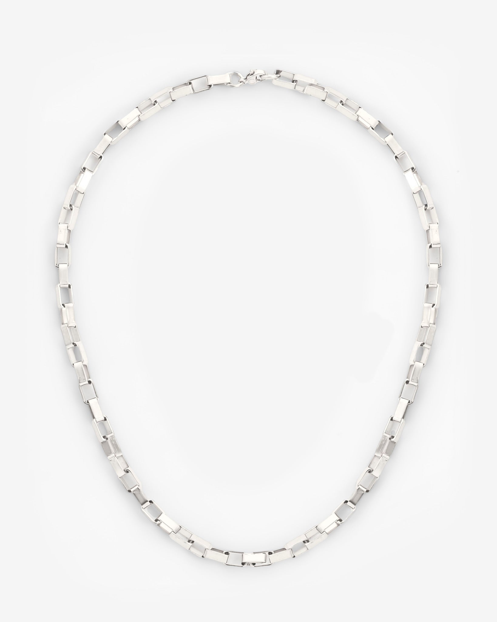 5mm Edge Chain - White Gold – Zotic