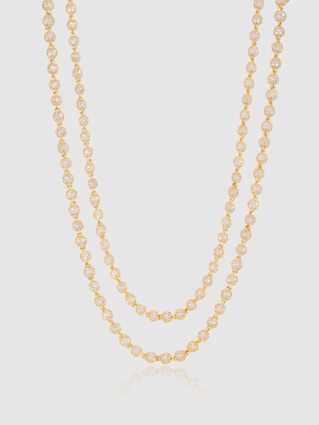 5mm Iced Ball Chain Bundle - Gold – Zotic