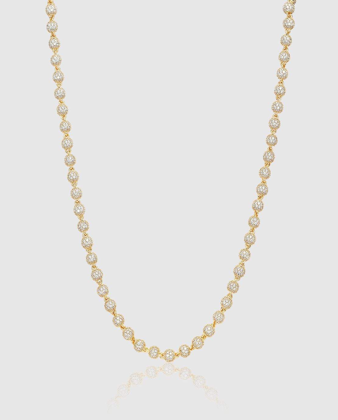 5mm Iced Ball Chain - Gold – Zotic