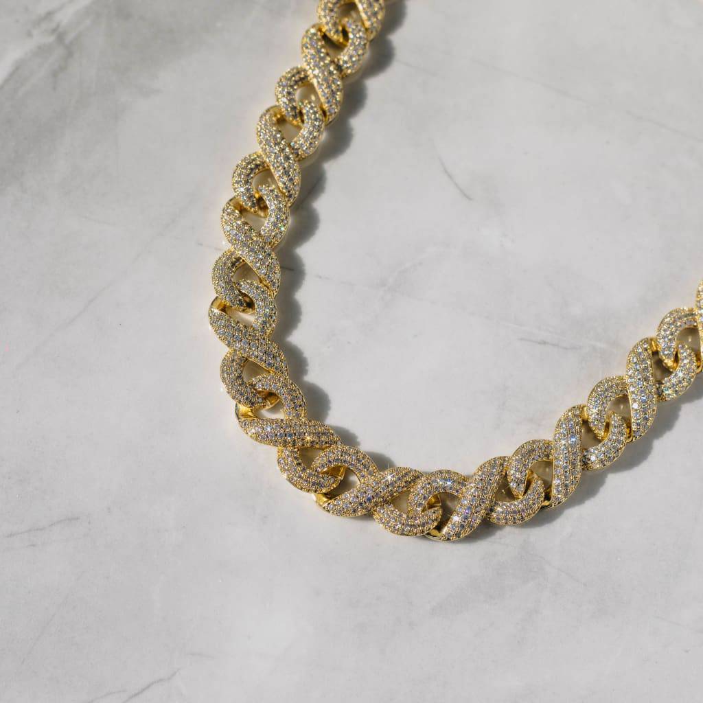 15mm Infinity Diamond Chain - Gold – Zotic