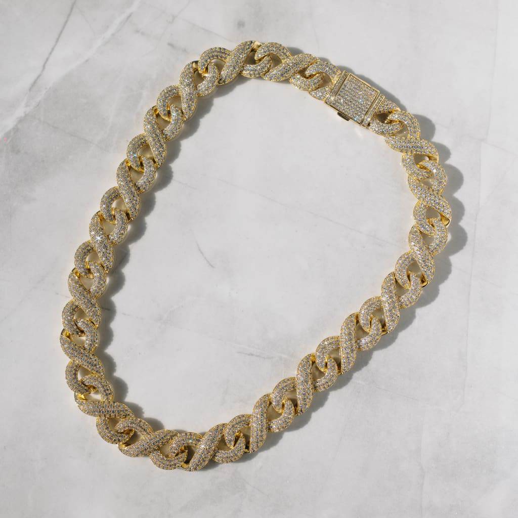 15mm Infinity Diamond Chain - Gold – Zotic