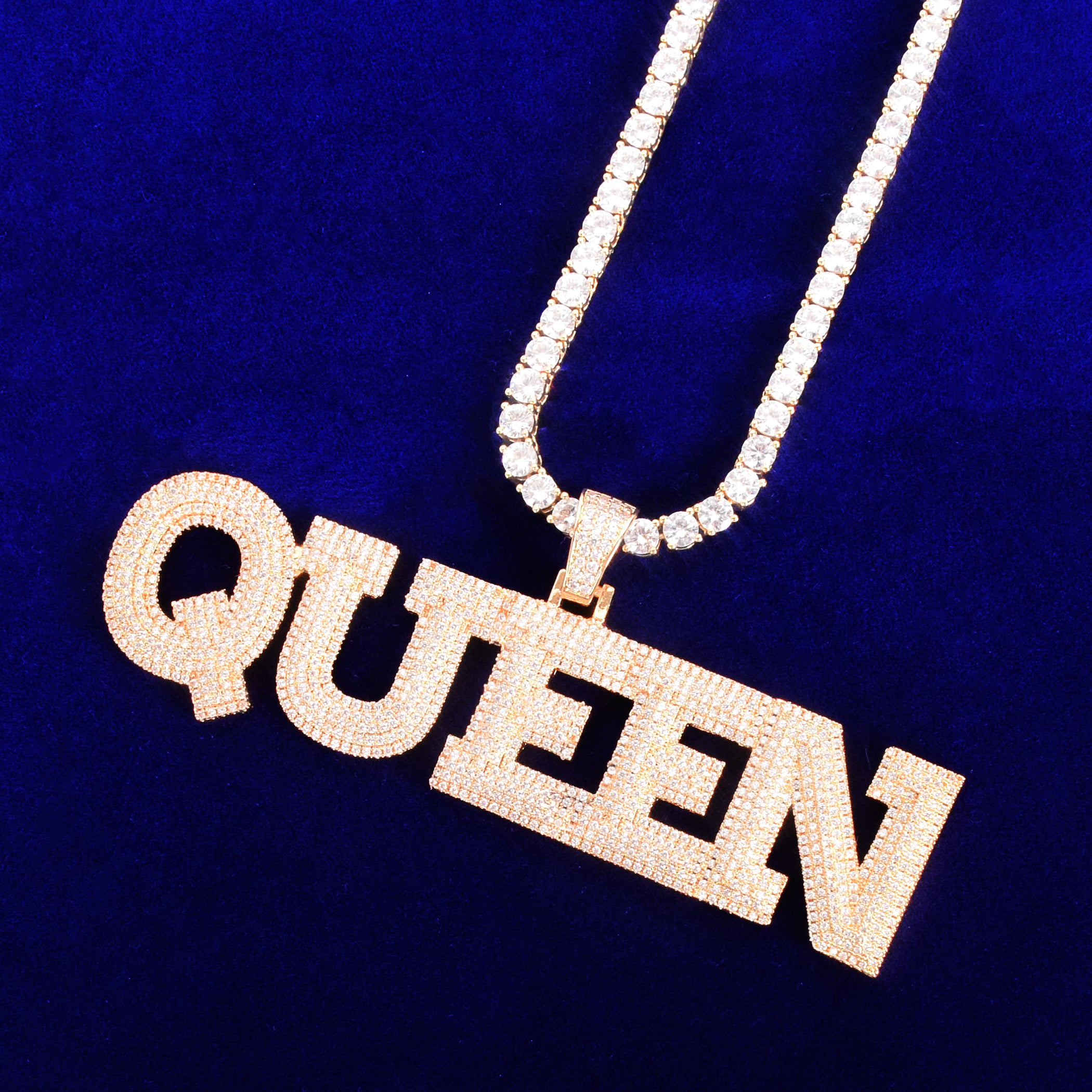 Custom VVS Letter Pendant - Gold – Zotic