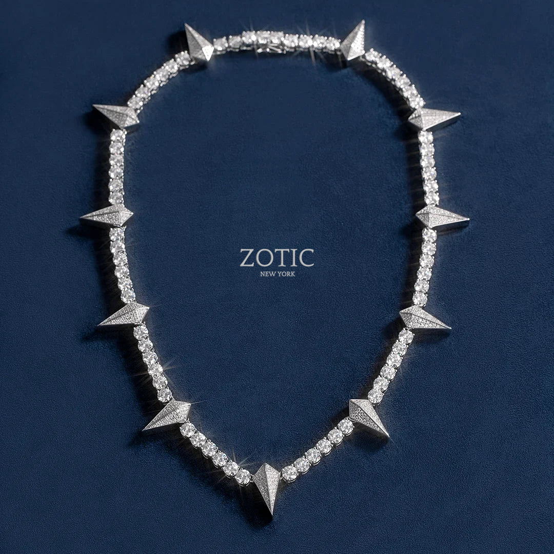 Thorn Moissanite Tennis Chain - Gold Vermeil – Zotic